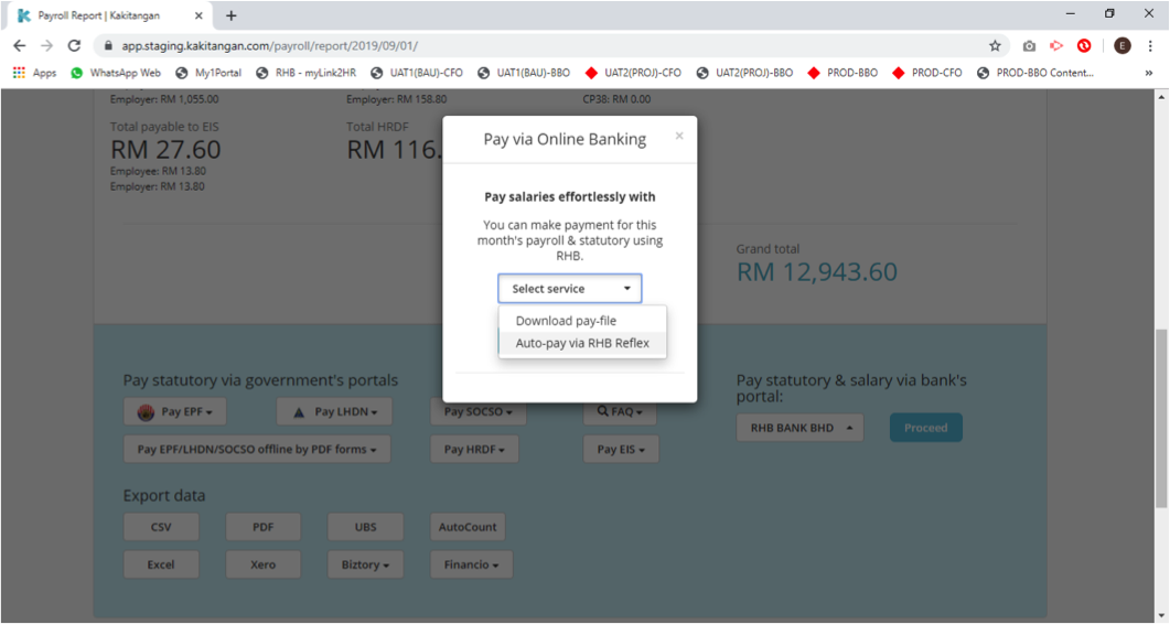 Auto-pay via RHB Reflex User guide