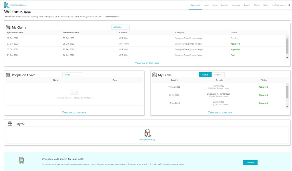 Complete guide: For the employees on web portal