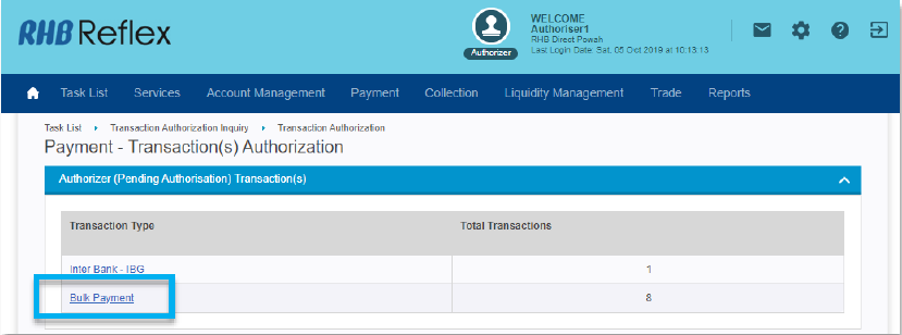 Auto-pay via RHB Reflex User guide
