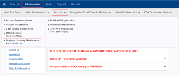Auto-pay via RHB Reflex User guide