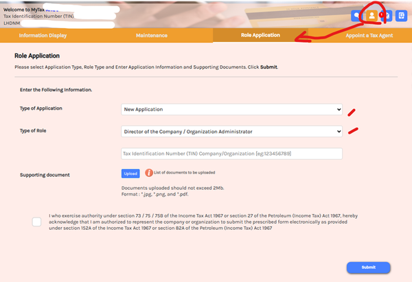 e-PCB Plus System - Apply for Employer/Employee role